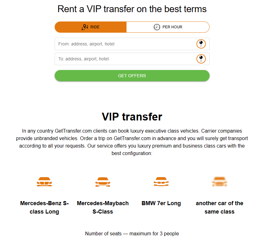 GetTransfer: Best Transfers, Rides, and Delivery in All Countries